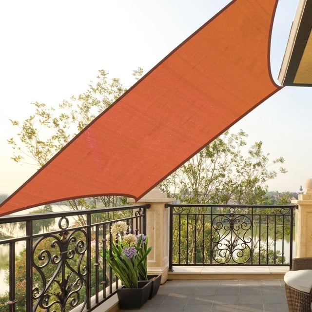 Outsunny 20' x 16' Sun Shade Sail Rectangle Sail Shade Canopy for ...