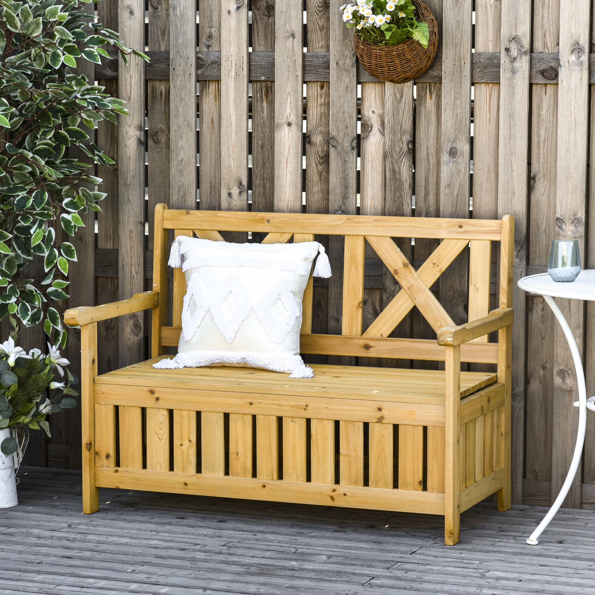 Outsunny storage bench store
