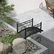 Winado Garden Bridge Decorative Footbridge Metal Arch with Bird ...