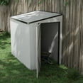Outsunny Steel Garden Outdoor Metal 4' x 6' Locking Storage Shed ...