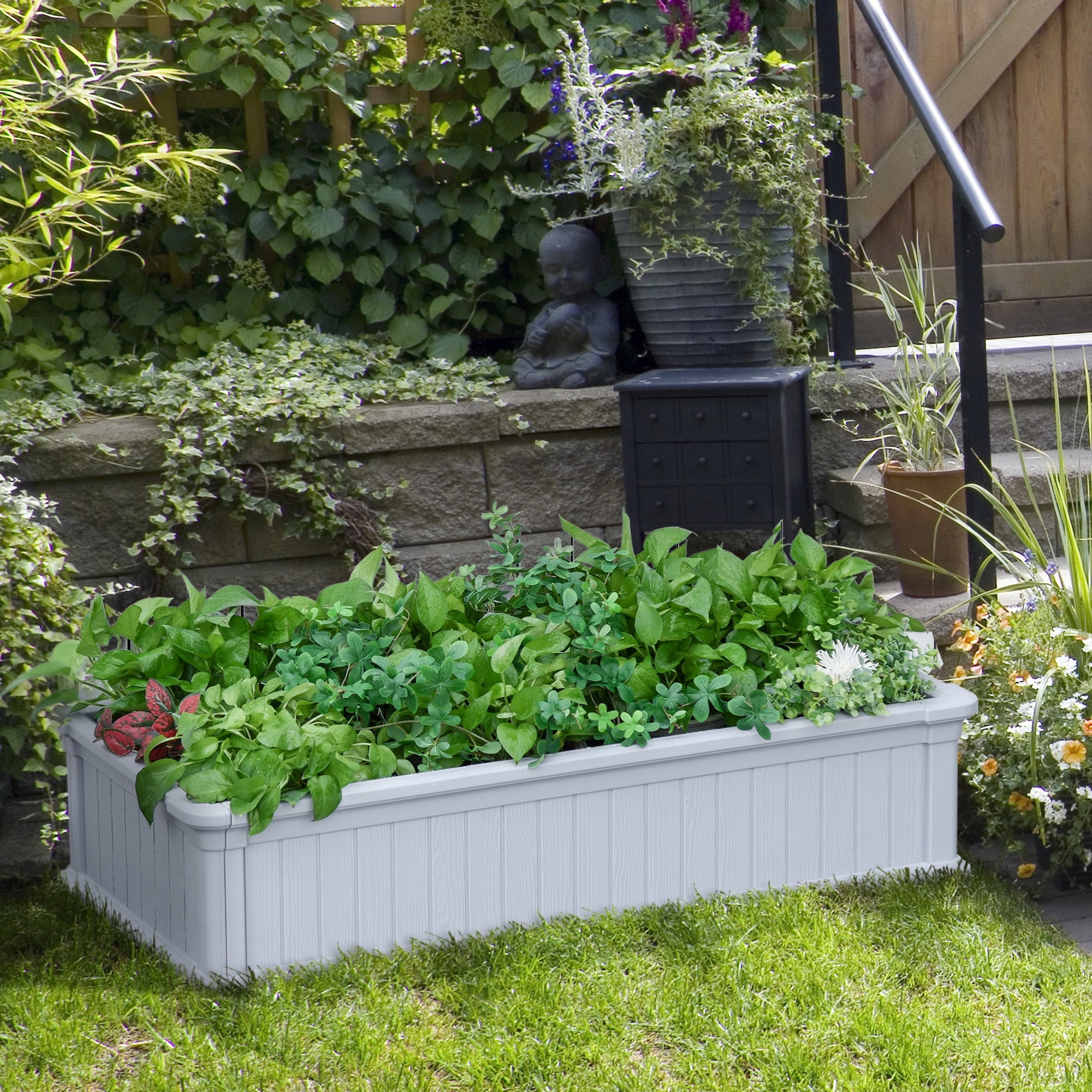 Outsunny 48" x 24" x 12" Raise Garden Bed, Planter Box, Above Ground ...