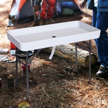 Zimtown 45'' Outdoor Fishing Station, Folding Fish Cleaning Table with ...