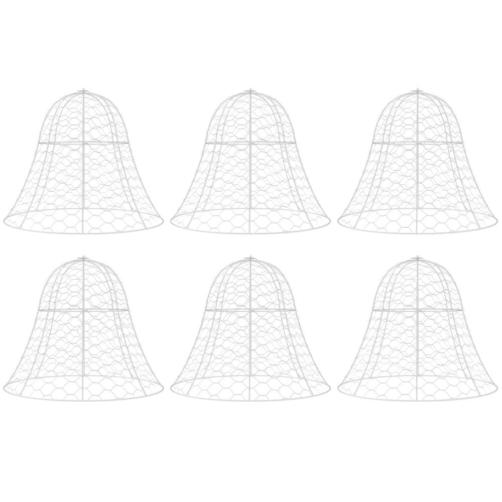 Outsunny 6-Pack Chicken Wire Cloche Plant Protectors Crop Cages Garden ...