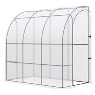 Costway Small Portable Wooden Garden Greenhouse Vegetable Cold Frame ...
