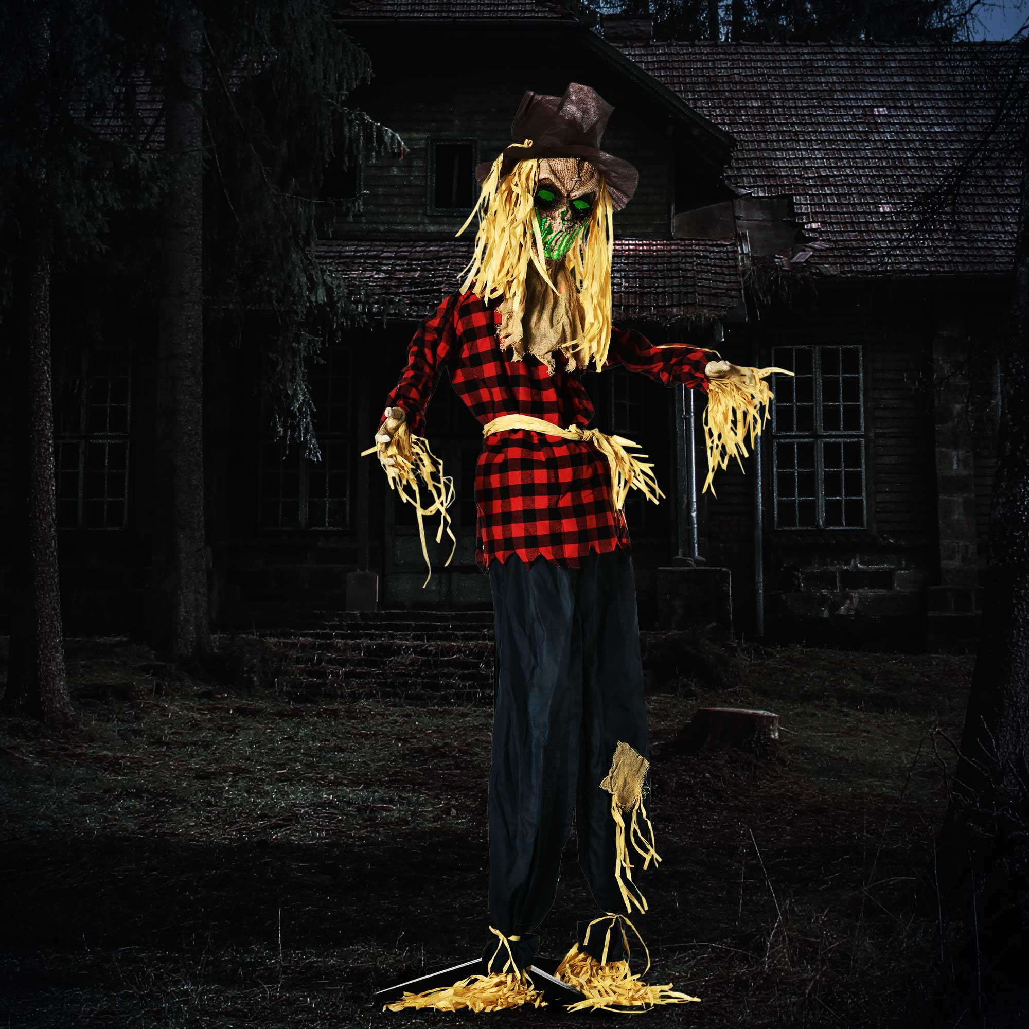 Outsunny 70.75" Life Size Outdoor Halloween Decorations Skeleton ...