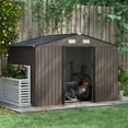 Outsunny 9' x 6' Outdoor Storage Shed, Waterproof Garden Tool House ...