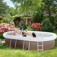 Free Shipping! Outsunny Big Above Ground Swimming Pool for Adults ...
