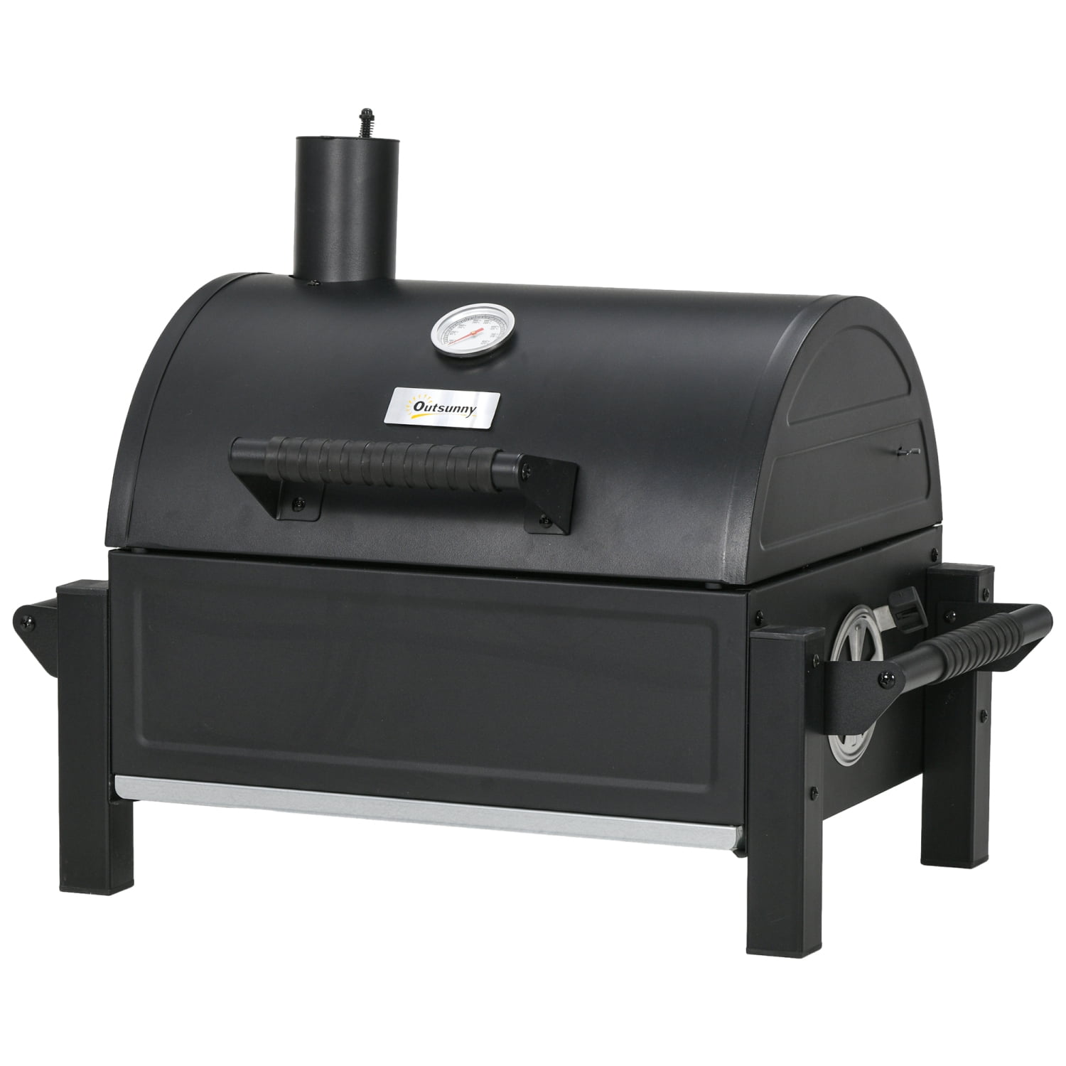 Outsunny Charcoal BBQ Grill with 235 sq.in. Cooking Area Tabletop ...