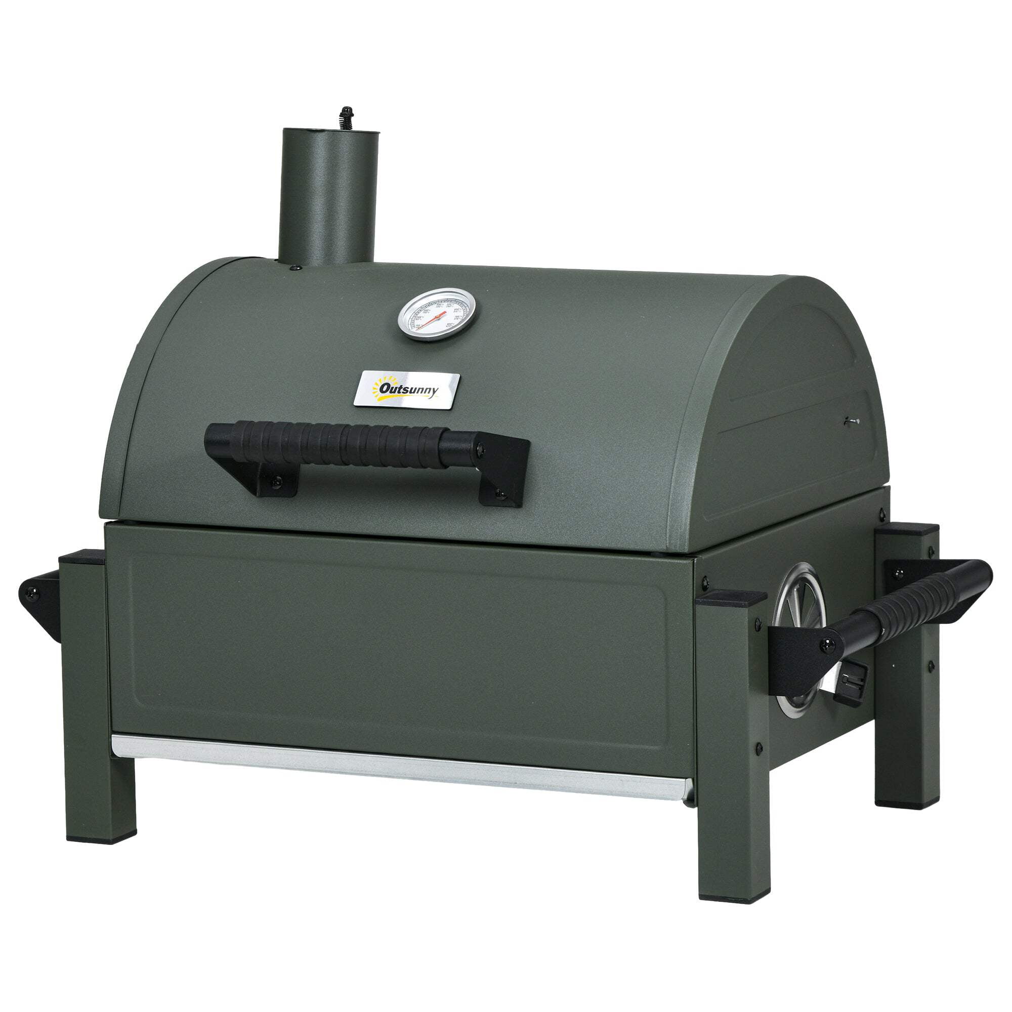 Outsunny Charcoal Bbq Grill With 235 Sq.In. Cooking Area, Tabletop ...
