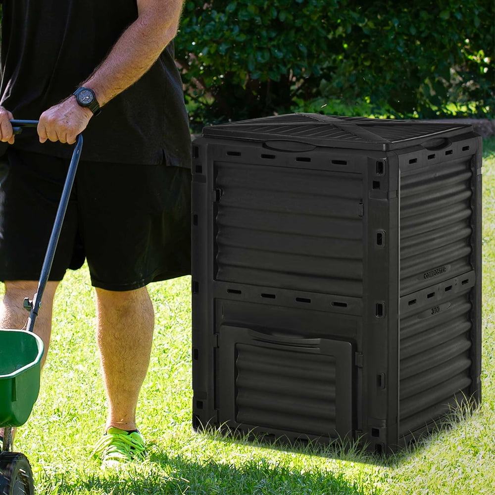 Outsunny Garden Compost Bin Large Outdoor Compost Container 80 Gallon ...