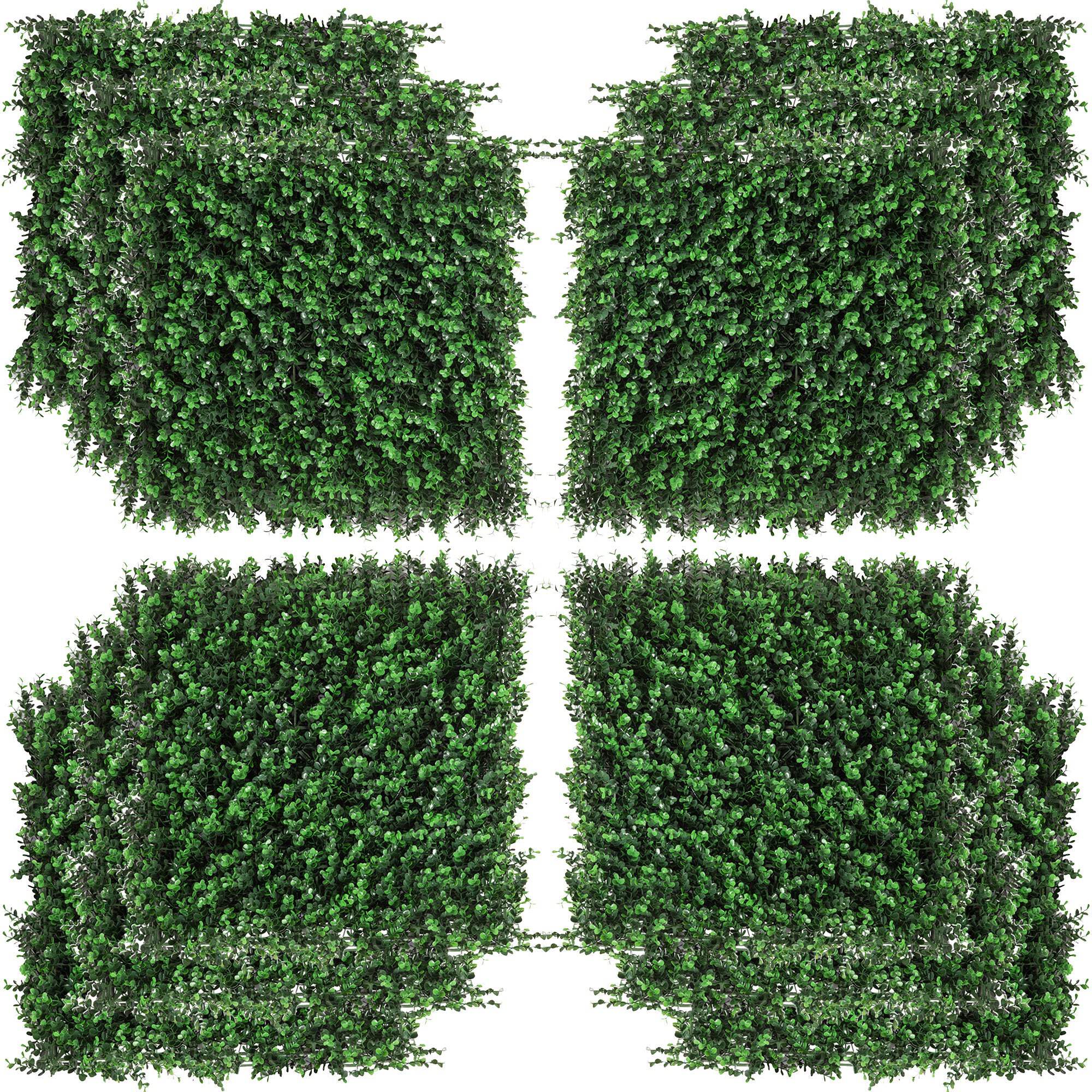 Outsunny Grass Wall Panels, 20" X 20" Artificial Grass Wall Decor ...