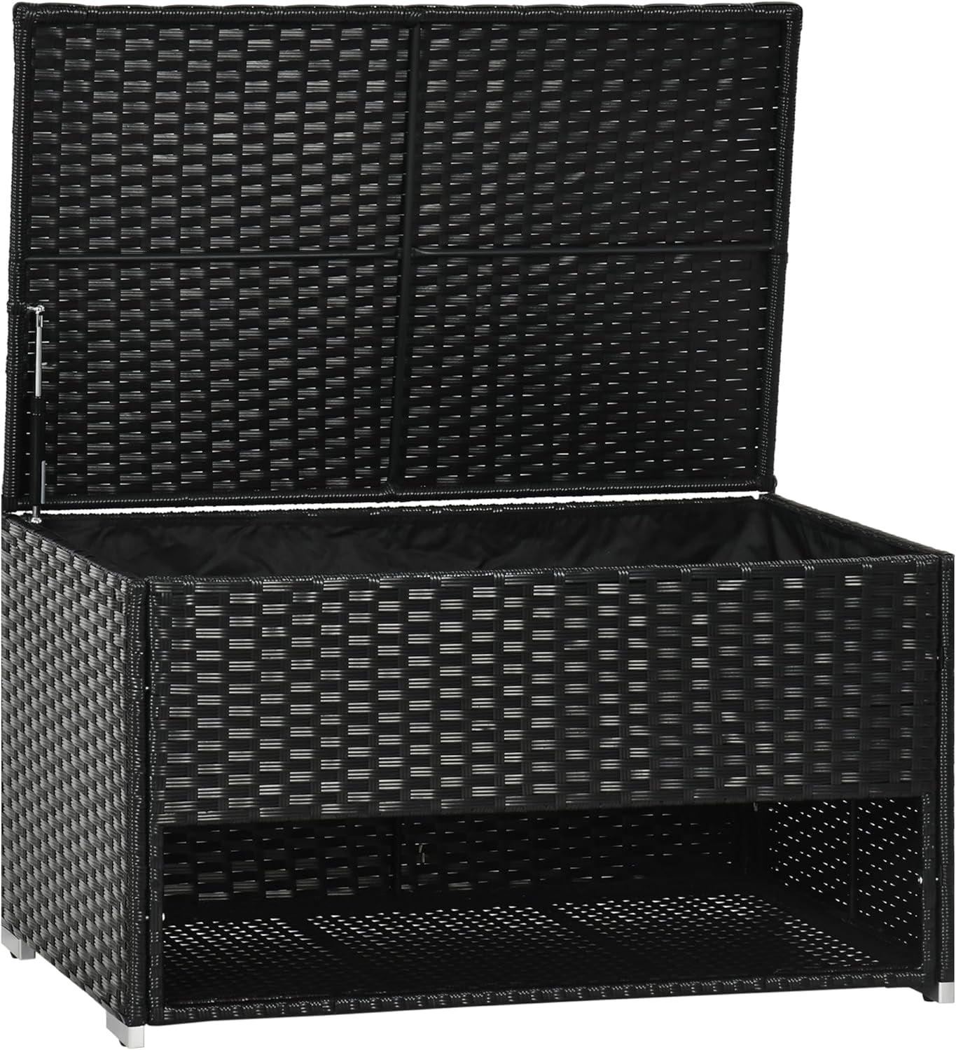Outdoor and Shoe Storage, PE Rattan Wicker with Liner for Indoor ...