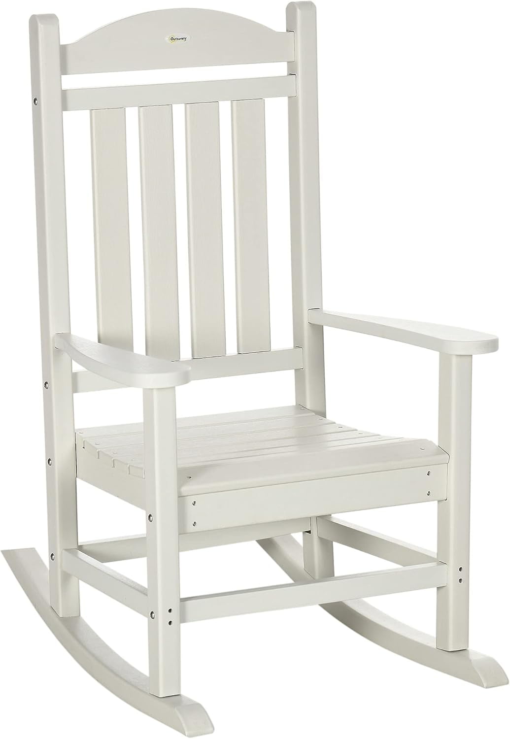 Outsunny Outdoor Rocking Chair, All Weather-Resistant HDPE Rocking ...