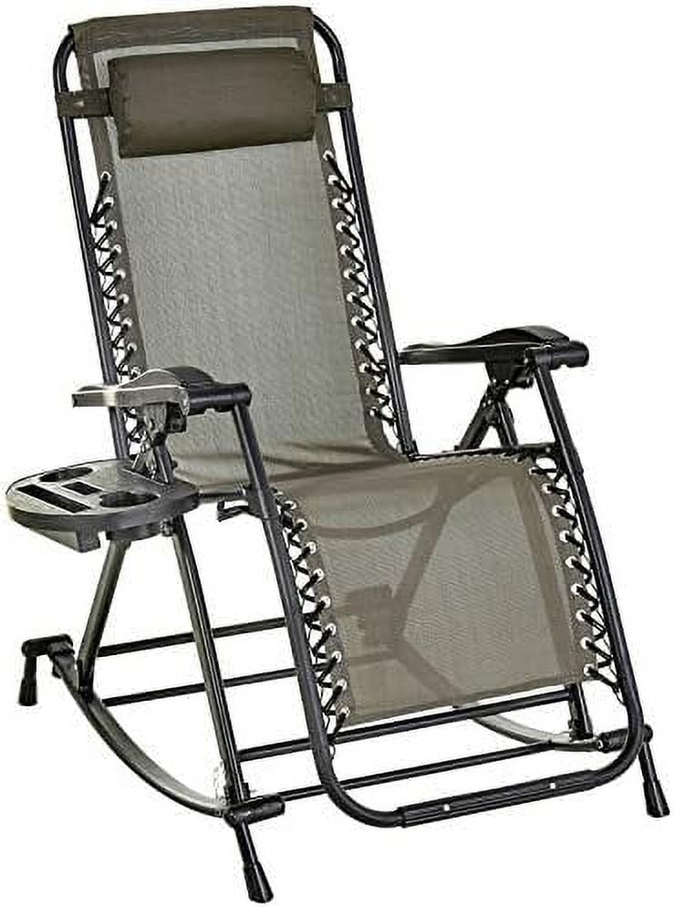Outsunny Outdoor Rocking Chairs, Foldable Reclining Zero Gravity Lounge ...