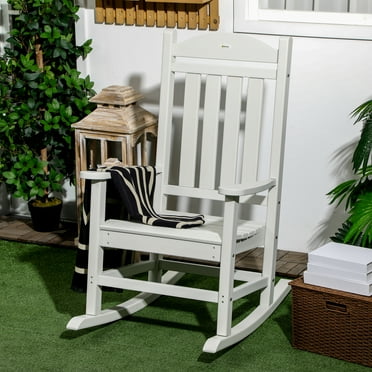 Vineego Outdoor Patio Rocking Chair, Weather Resistant Oversized Porch ...