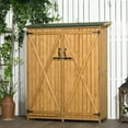 Outsunny Outdoor Storage Cabinet, Garden Shed, Tool Organizer with Lock ...