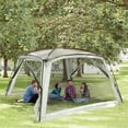 Outsunny Portable Outdoor Camping Screen Tent, 12' x 12' Screen House ...