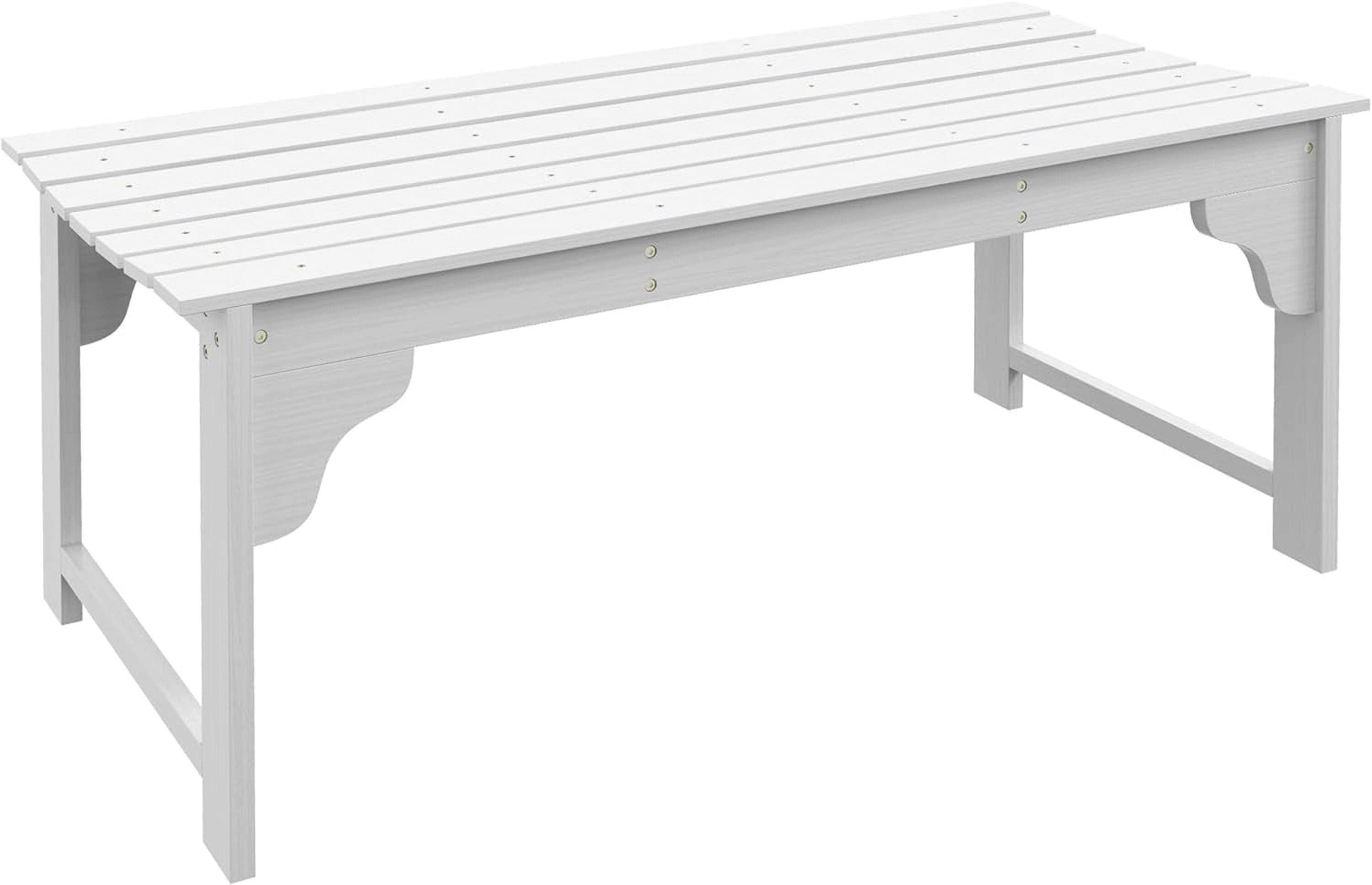 Outsunny Wooden Garden Bench, Outdoor Park Bench with Slatted Seat ...