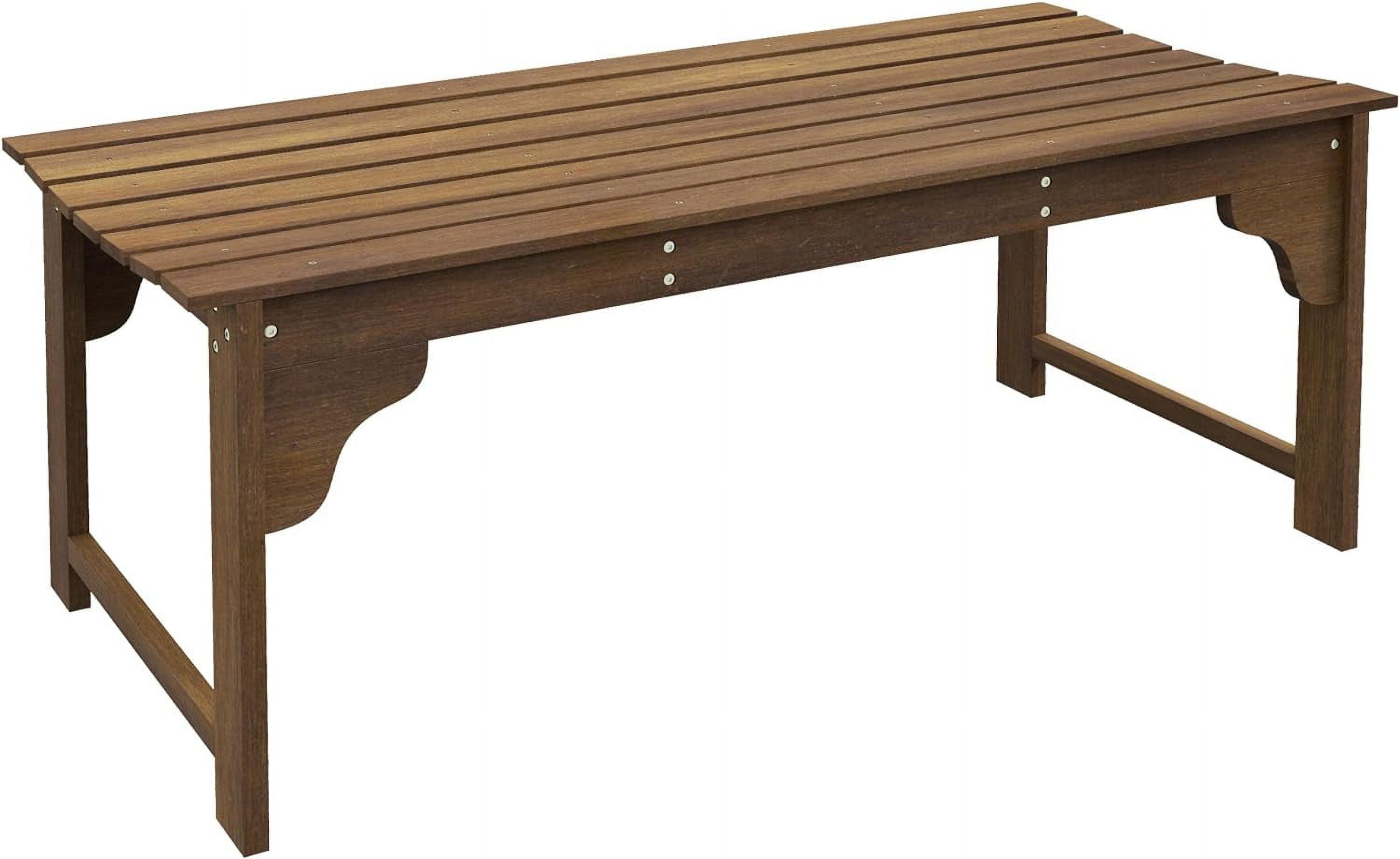 Outsunny Wooden Garden Bench, Outdoor Park Bench with Slatted Seat ...