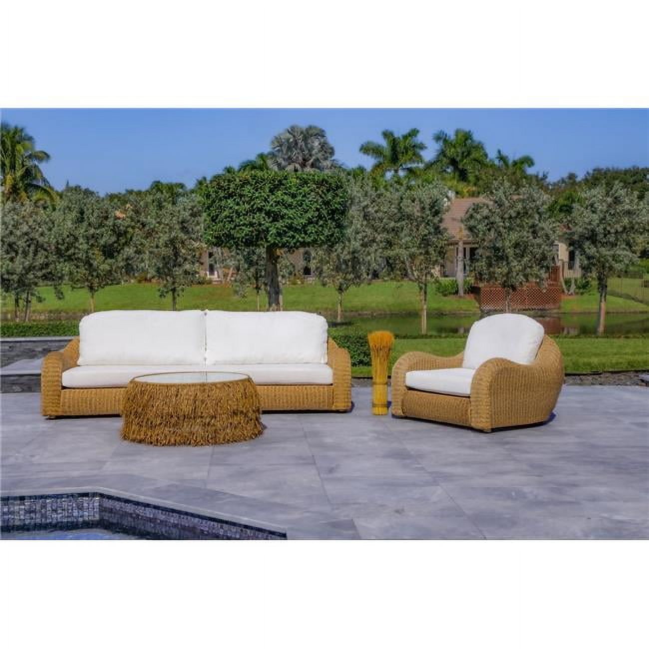 Outsy 0AKA-08-BR-R Katalina Outdoor & Backyard Poly Hyacinth Furniture ...