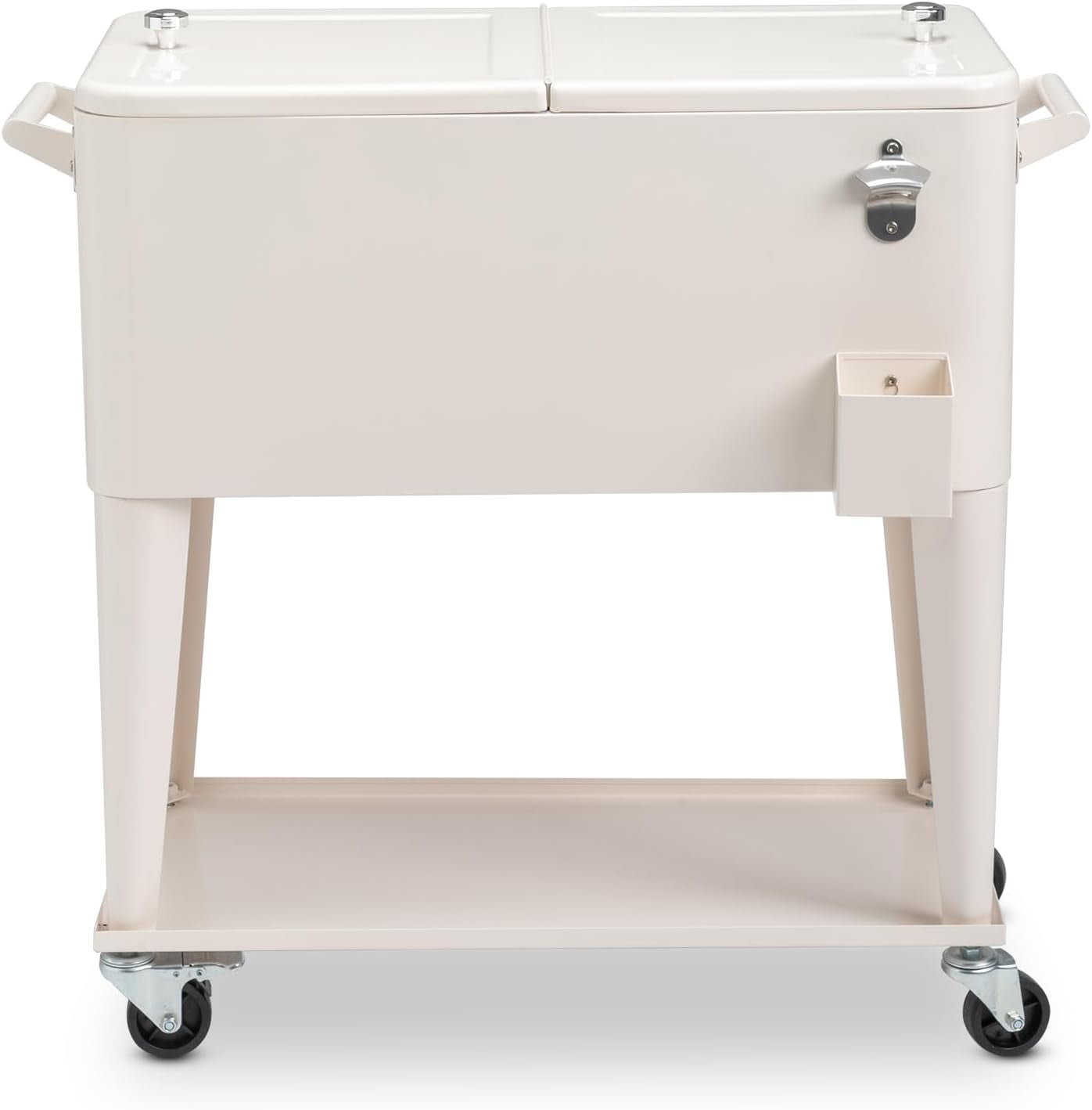 Outvita 80 Quart Rolling Ice Chest, Portable Bar Drink Cooler with ...