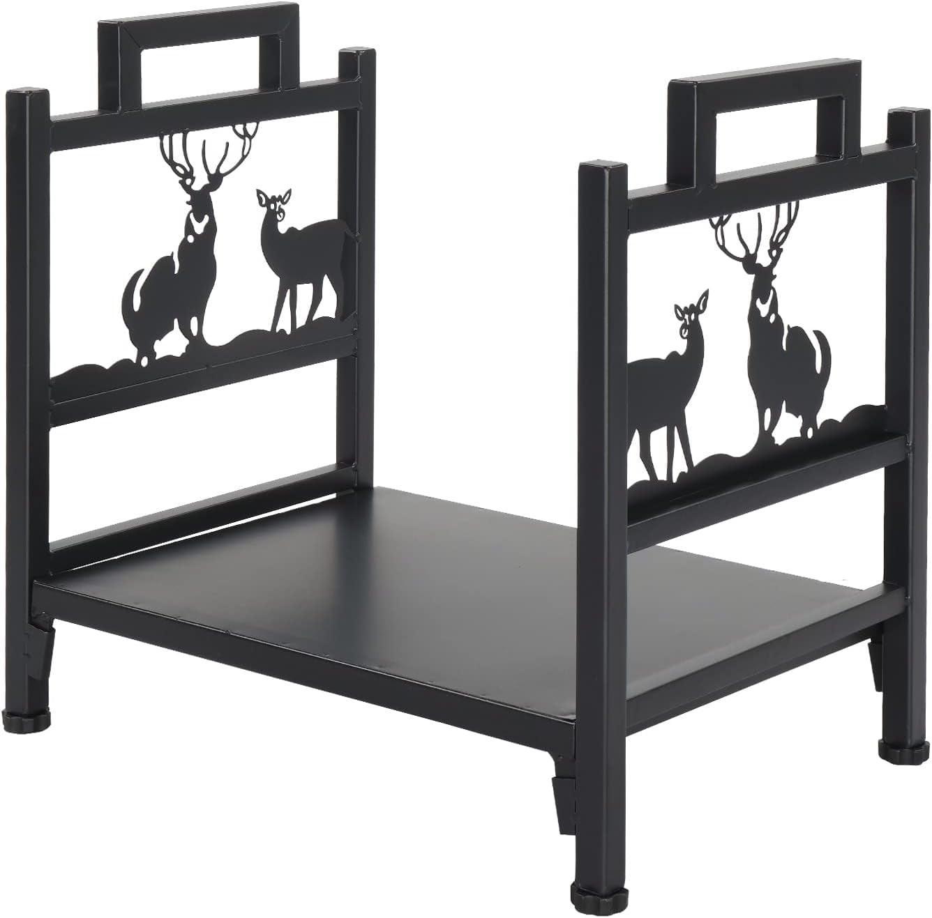 Outvita Firewood Log Rack, Small Iron Lumber Storage Holder, Wood Pile ...