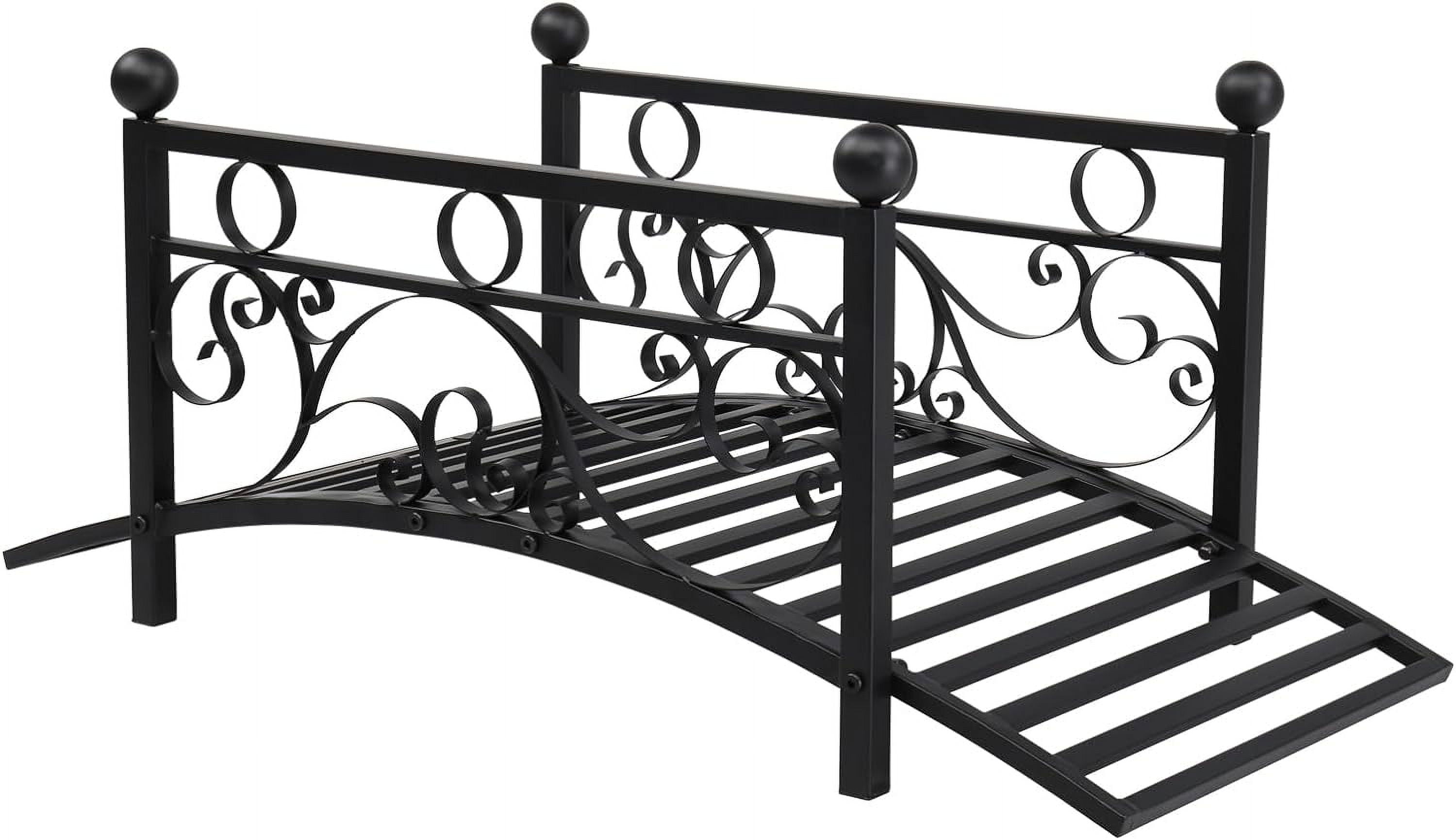 Outvita Metal Garden Bridge for Outdoor, Elegant Decorative Bridge with ...