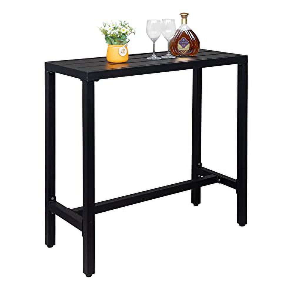 Outvita Outdoor Bar Table, 37" Height Patio Pub Table with Waterproof ...