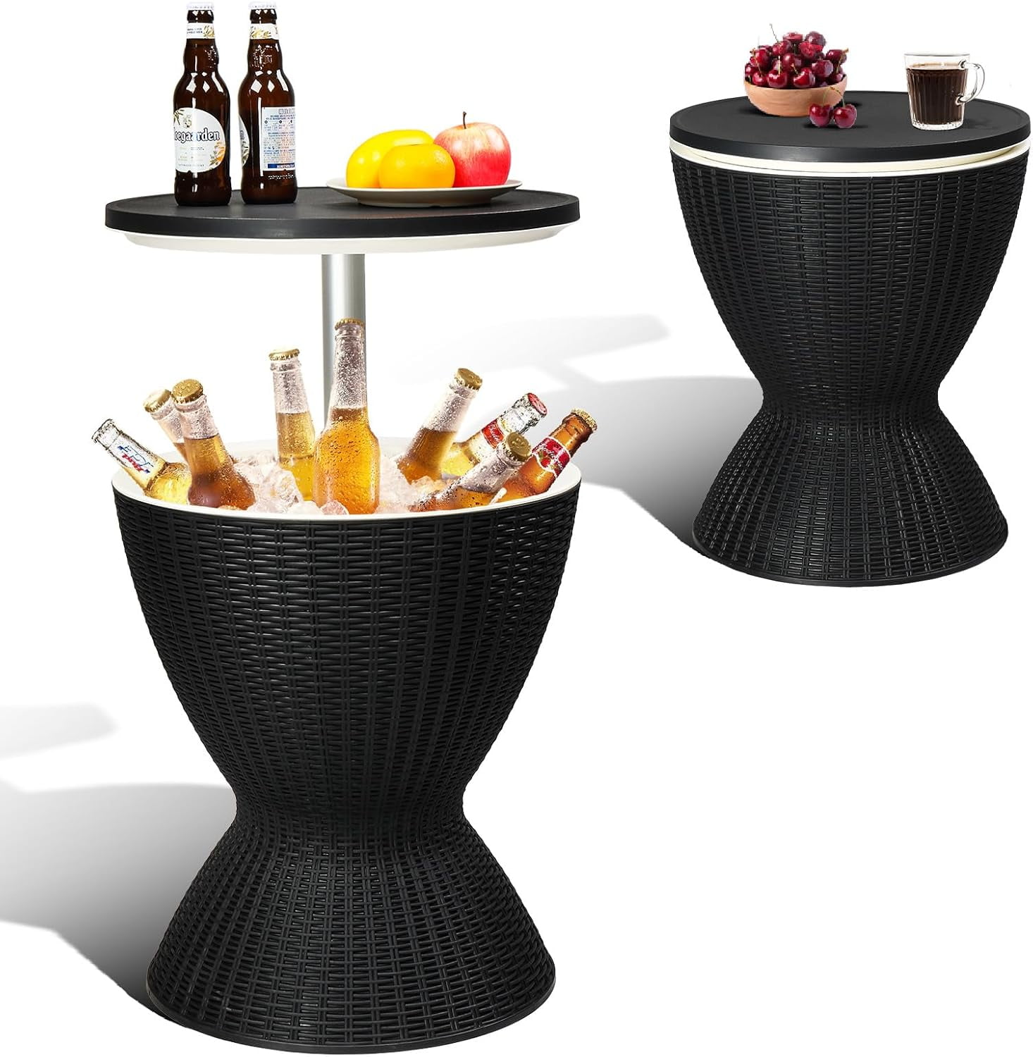 Outvita Outdoor Cooler Side Table, Modern Outdoor Patio Furniture & Hot ...