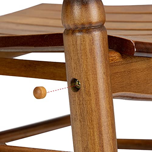 Outvita Outdoor Rocking Chair, Solid Wood High Back Rocker, All Weather ...