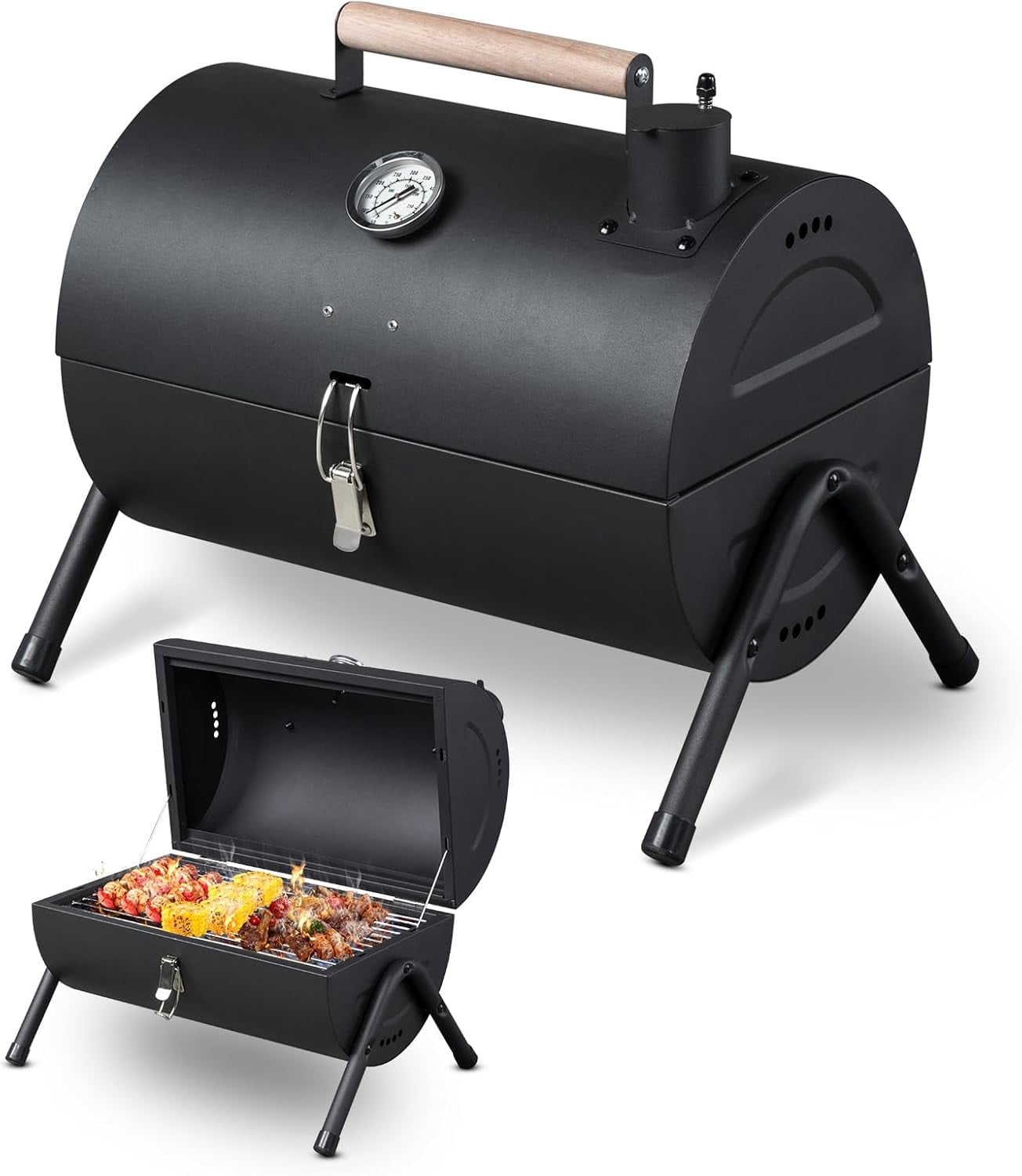 Outvita Portable Charcoal Grill, Tabletop Multi-functional Barbecue ...