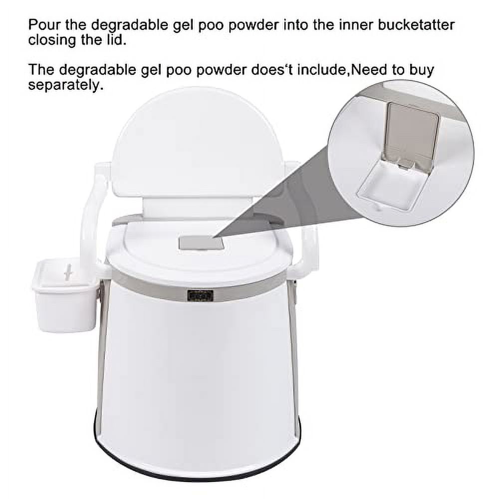 Outvita Portable Toilet, Lightweight RV Porta Potty, Bedside Commode ...