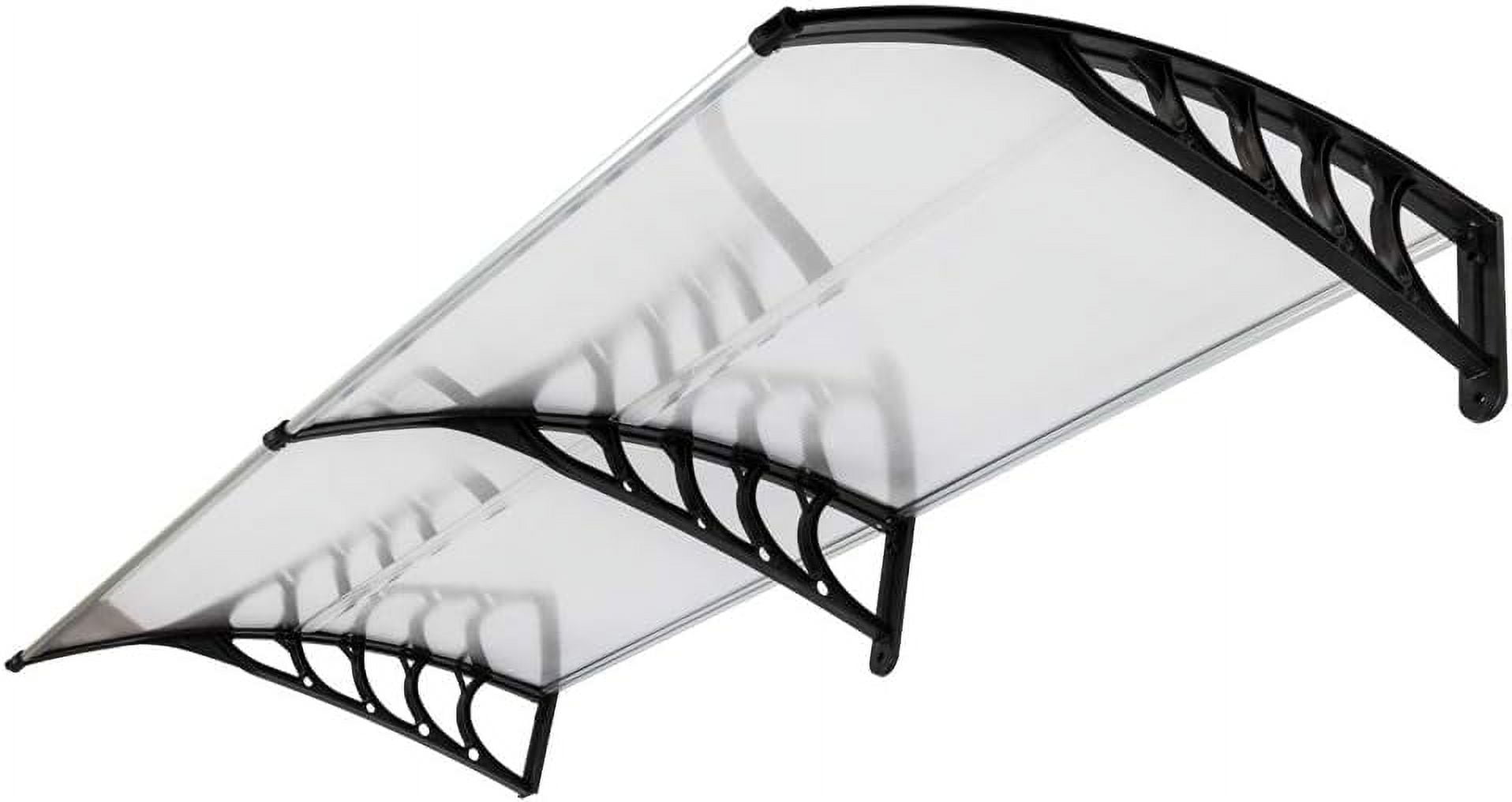 Outvita Window Awning Door Canopy 77"x35.4", Polycarbonate Cover Front ...