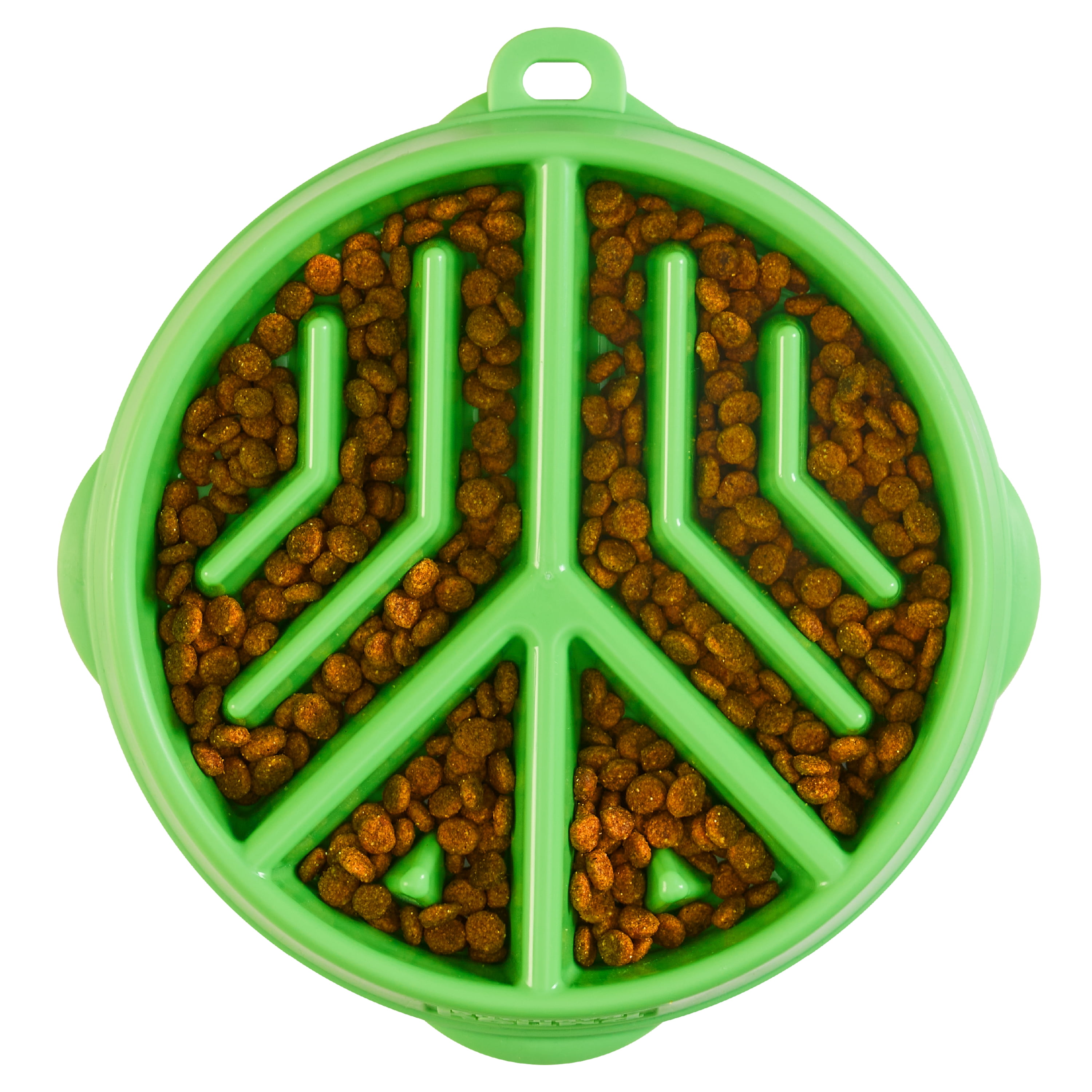 Outward Hound Fun Feeder Slo Bowl Peace, Medium, Green - Walmart.com