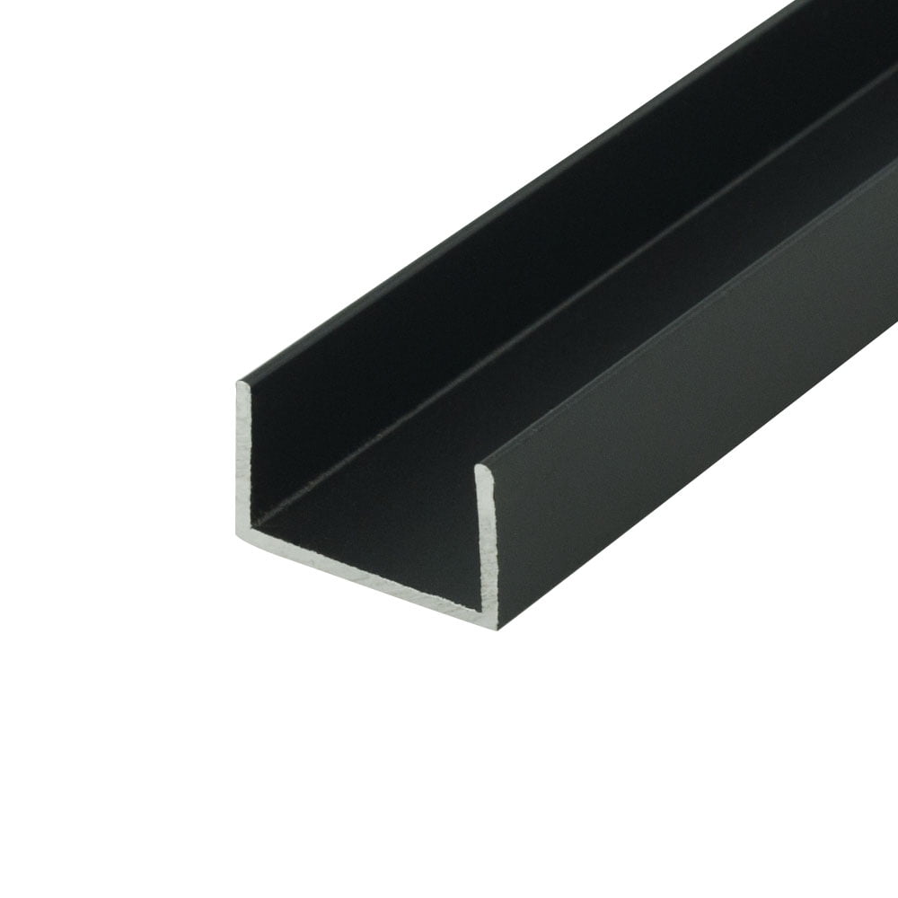 Outwater Alu447-Bk Black Finish 3/4 Inch Inside Dimension Aluminum U ...