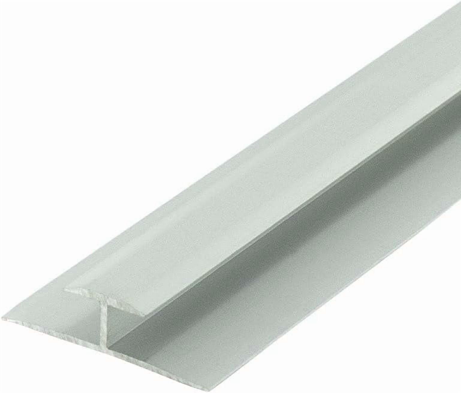 Outwater Aluminum H Channel Fits Material 1/4 Inch Thick Clear Anodized ...