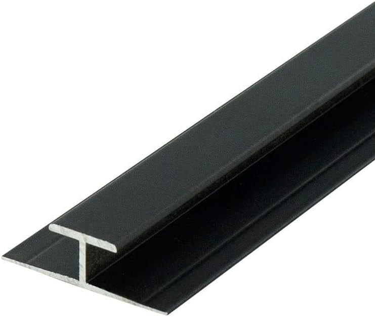 Outwater Aluminum H Channel Fits Material 1/4 to 9/32 Inch Black ...