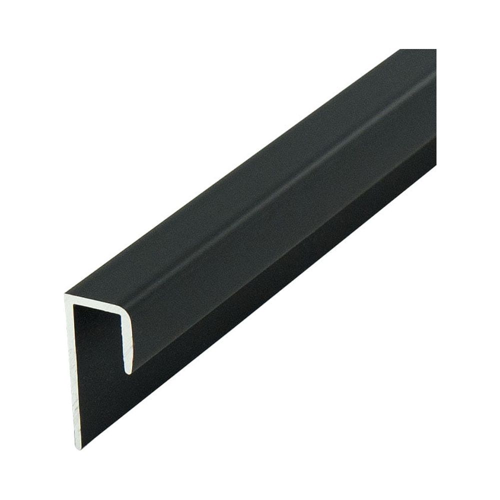 Outwater Aluminum J Channel Fits Material 1 4 To 9 32 Inch Black