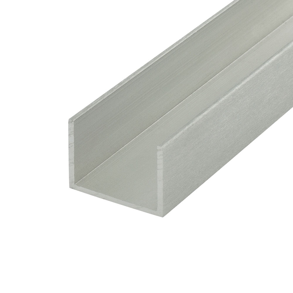 Outwater Brushed1'' Inside Dimension Aluminum U-Channel 36'' Length ...