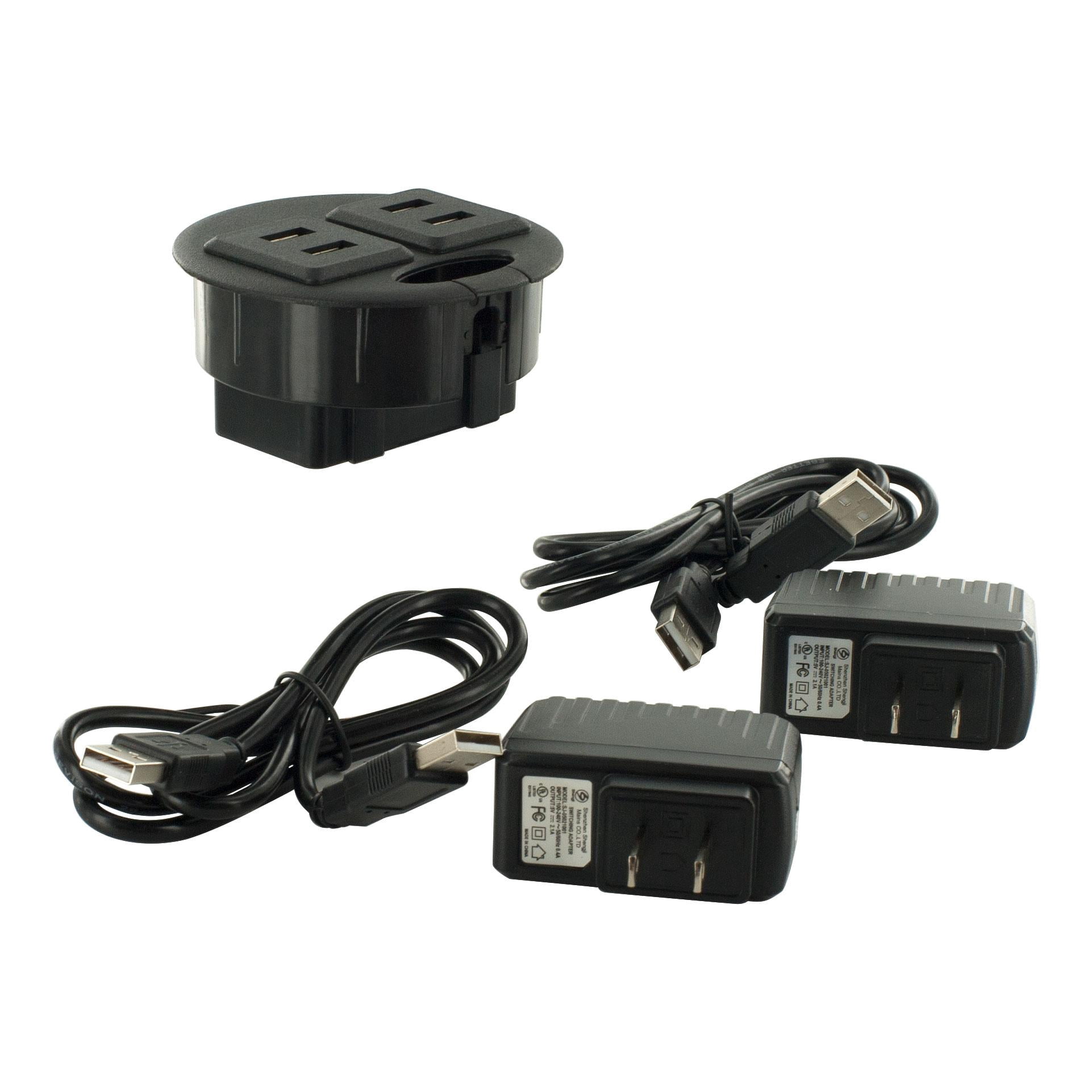 Outwater Industries 120V 4 USB 2.0/ 2A per Port Fast Charging ...