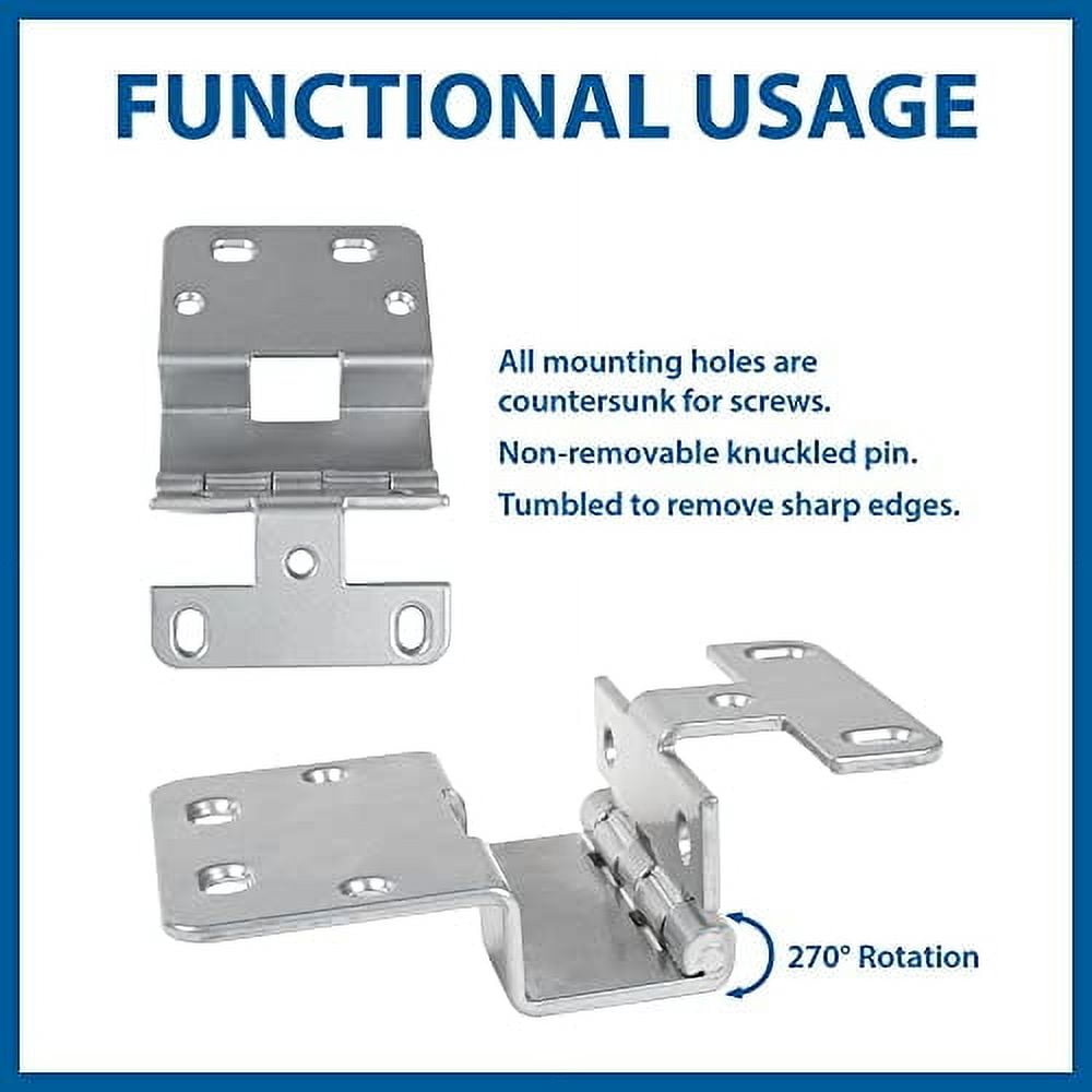 Outwater Industries: 2-3/4in Five Knuckle Hinge in Matte Chrome | for 3 ...