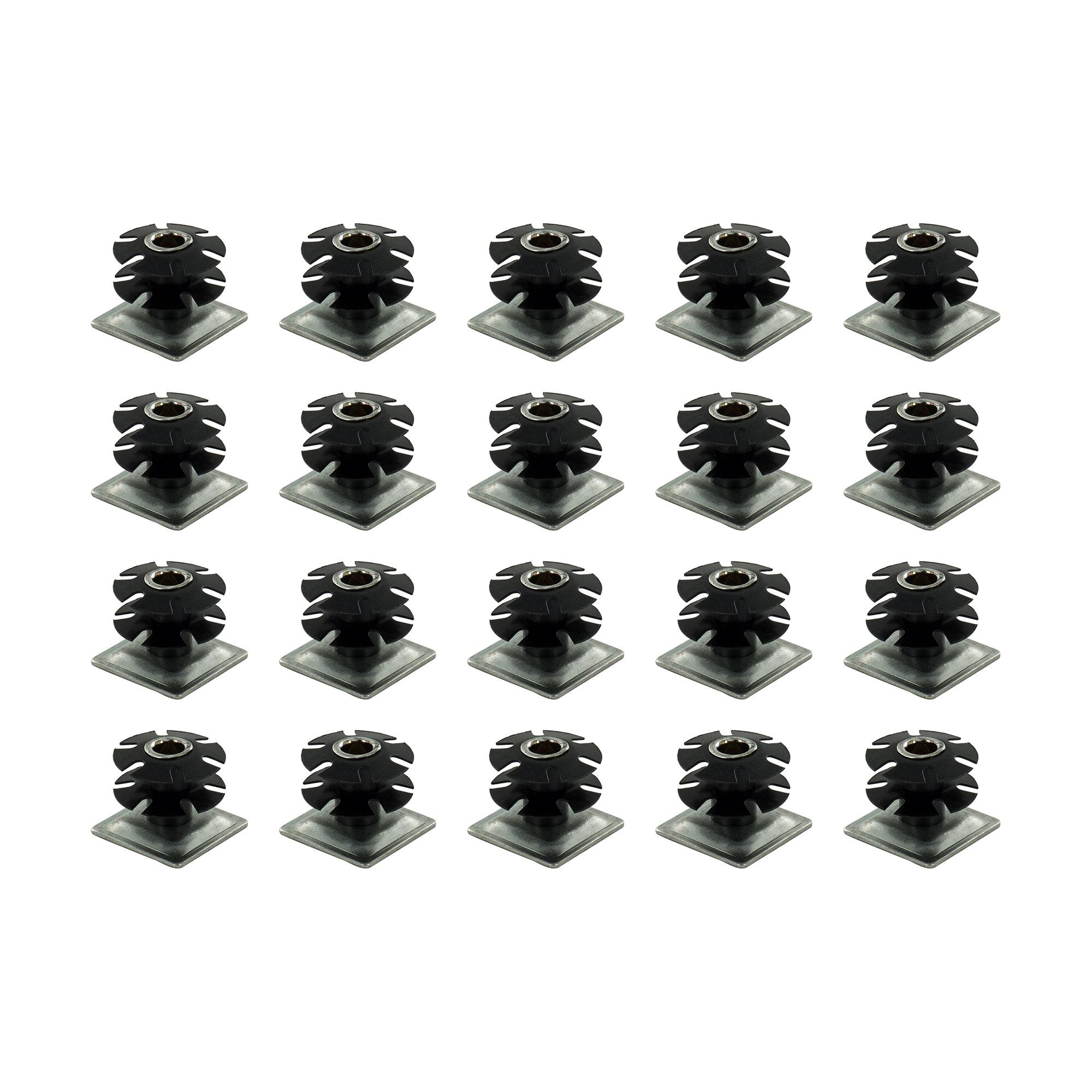 Outwater Industries Double Star Threaded Caster Insert | Heat Treated ...