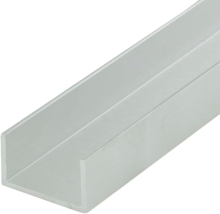 Outwater Mill Finish 3/4'' Inside Dimension Aluminum U-Channel 48'' Length (Pack of 3) Alu447-M ...