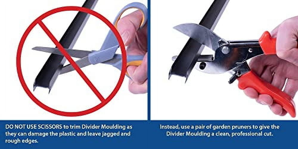 Outwater Plastic H Channel Fits Material 1/4 Inch Thick Clear Butyrate ...