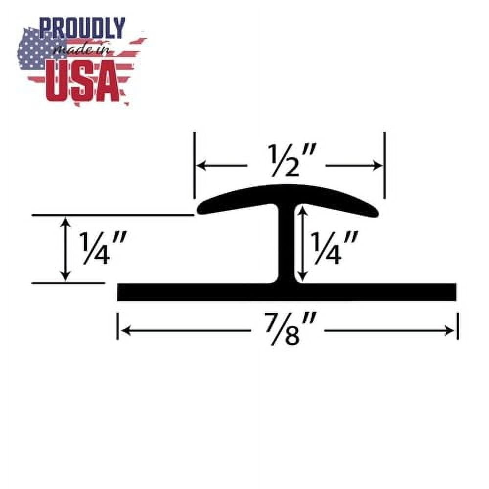 Outwater Plastic H Channel Fits Material 1/4 Inch Thick Clear Butyrate ...