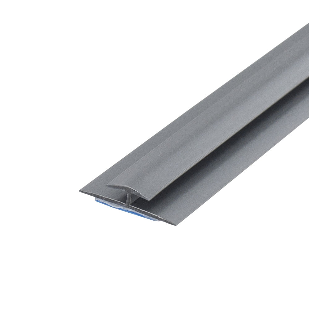 Outwater Plastic H Channel Fits Material 1/8 Inch Thick Silver Rigid ...