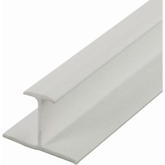 Outwater Plastic H Channel Fits Material 3/4 Inch Thick White Styrene ...