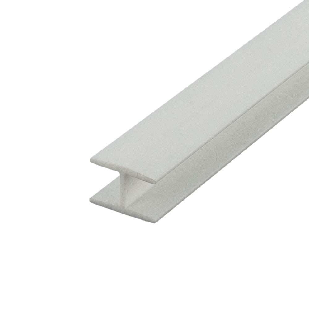 Outwater Plastic H Channel Fits Material 3/8 Inch Thick White Styrene ...
