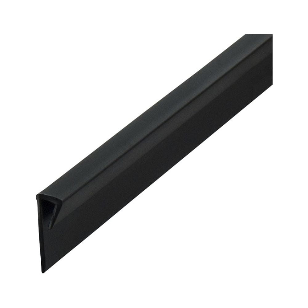 Outwater Plastic J Channel Fits Material 1/16 Inch Thick Black Styrene ...