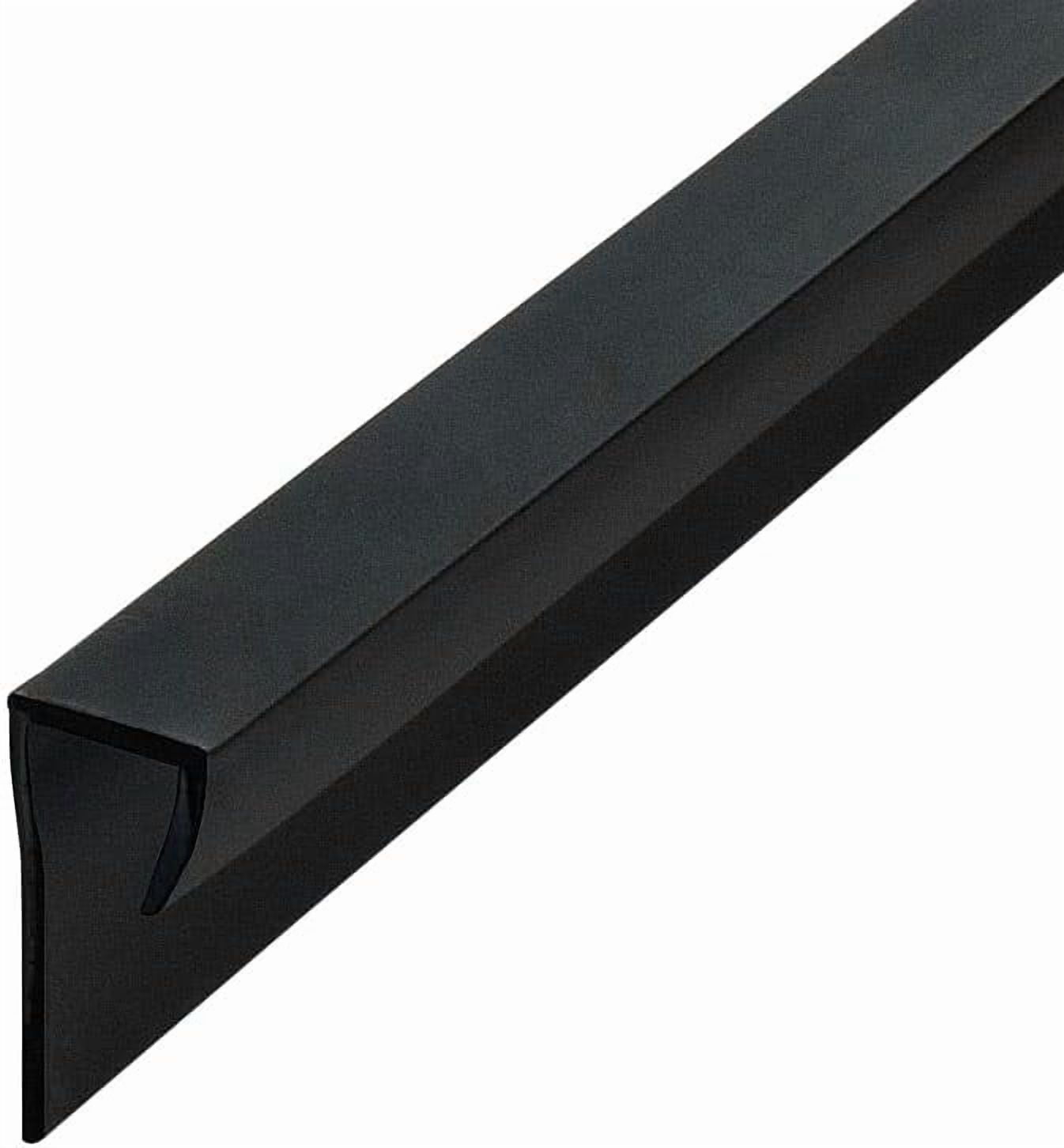 Outwater Plastic J Channel Fits Material 1/4 Inch Thick Black Styrene ...